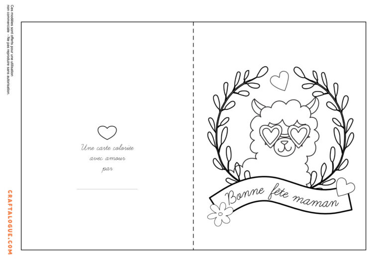 10 coloriages pour la fête des Mères à imprimer gratuitement | Craftalogue