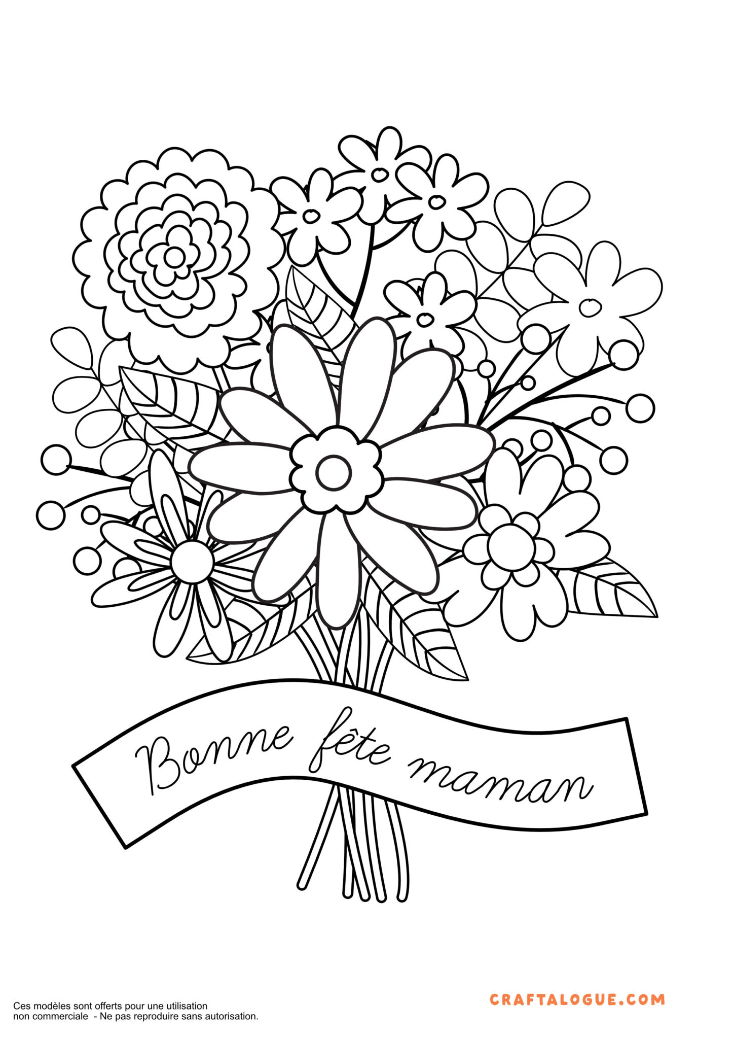10 coloriages pour la fête des Mères à imprimer gratuitement | Craftalogue