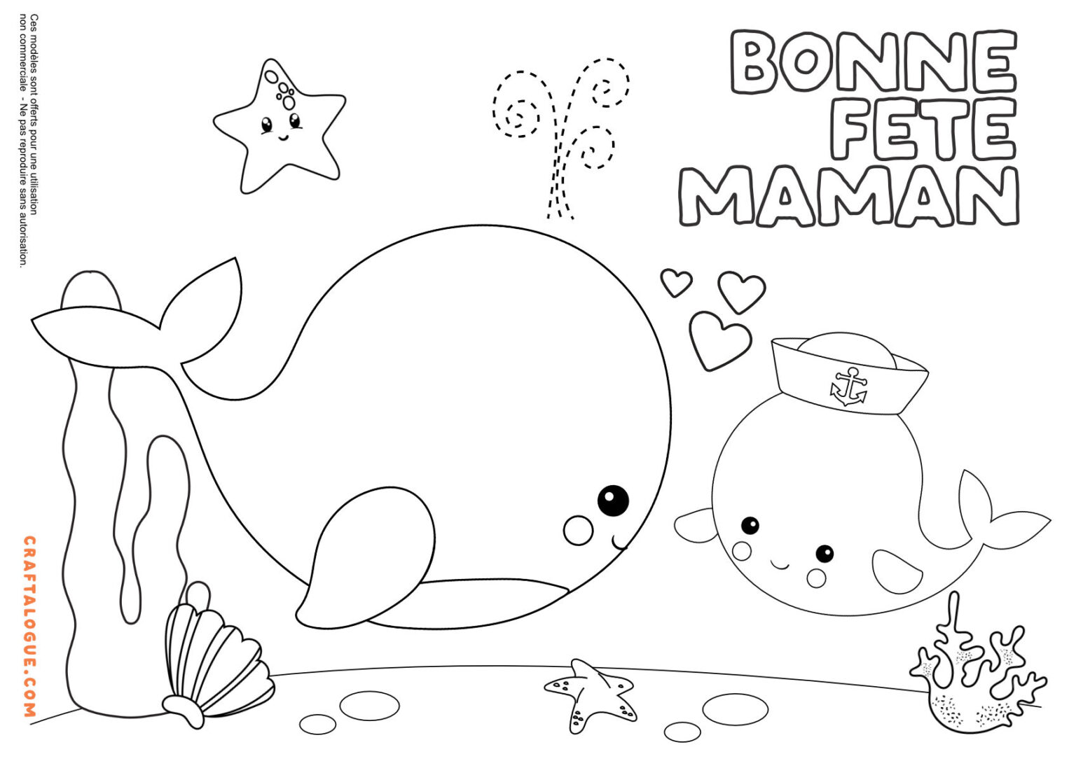 10 coloriages pour la fête des Mères à imprimer gratuitement | Craftalogue